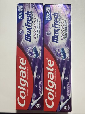 Lot Of 2 Colgate Max Fresh Knockout Mint Fusion Toothpaste | eBay