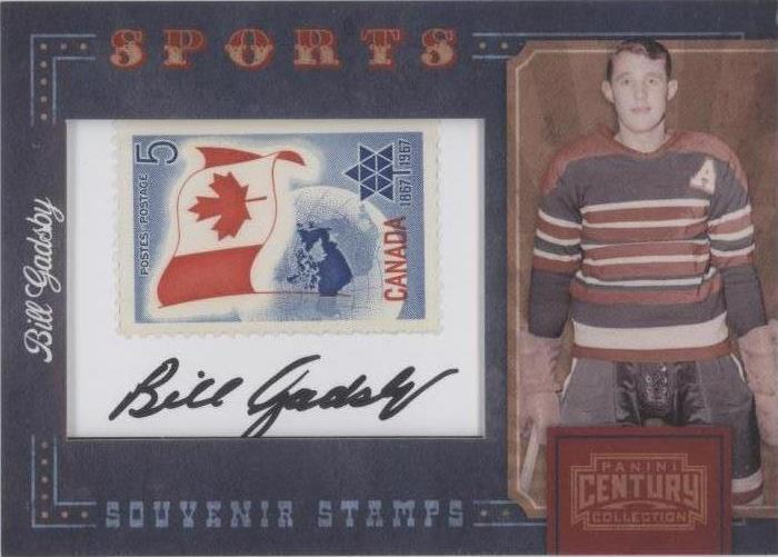 2010 Panini Century Collection - Souvenir Stamps Sports Bill Gadsby #26 ...