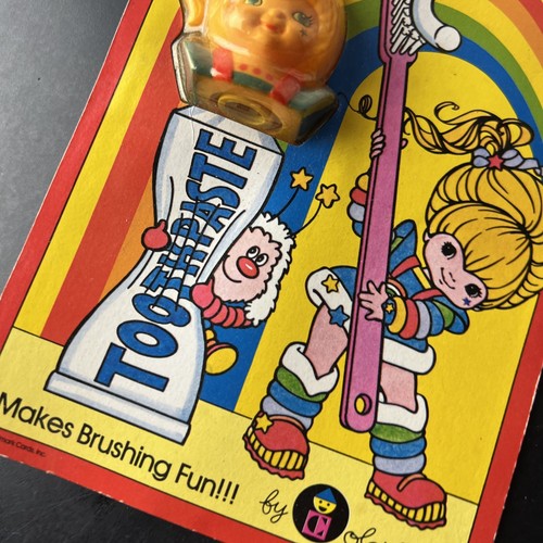 Vintage 80s Rainbow Brite Toothpaste Topper Doll Head Rare Collectable ...