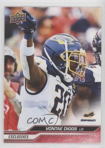 2024 Upper Deck UFL Exclusives /100 Vontae Diggs #37 | eBay