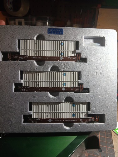 Kato N Train Gunderson MAXI-IV Double Stack Car BNSF #1 Set 106-6111 3 car set | eBay