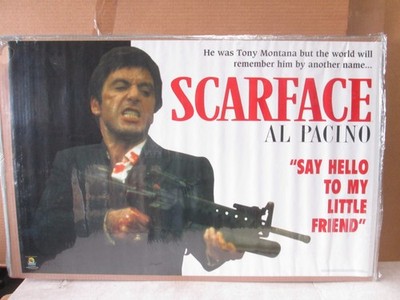 Vintage Scarface 2001 say hello to my little friend poster movie 22956 ...