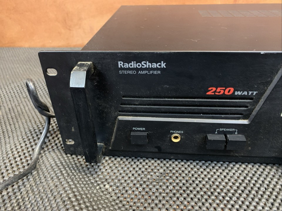 Radio Shack MPA-250 Home Stereo Amplifier Fan Cooled 250 Watt Rack ...