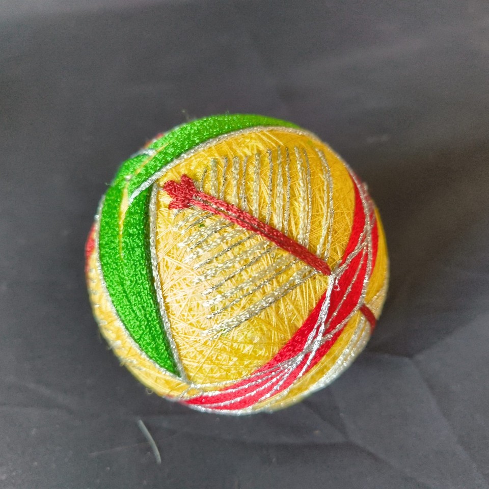 Set of 7 Japanese Temari Style Thread Balls Multi-Color Lightweight ...