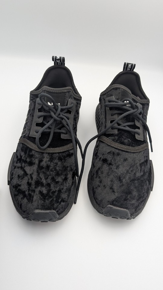 Adidas Originals NMD_R1 Triple Black Velvet Shoes Women's Size 10 UK 8. ...