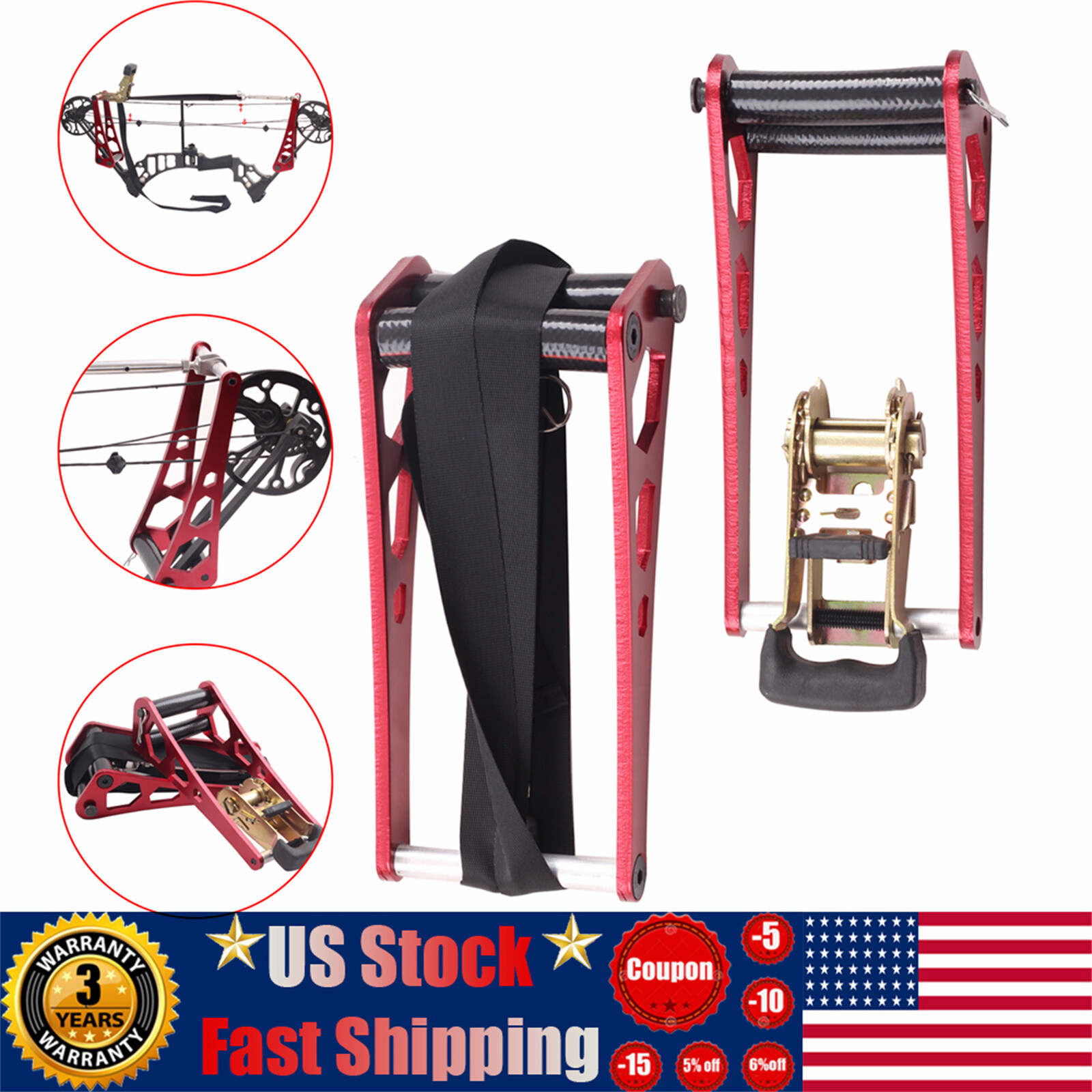 Ratchet-Loc Bow Press Aluminum Alloy Ratchet Style Bow Press Bow Opener ...