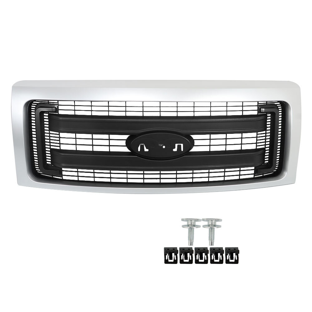 DL3Z-8200-CPTM For Ford F150 2009 2010-2014 Front Upper Silver Black ...