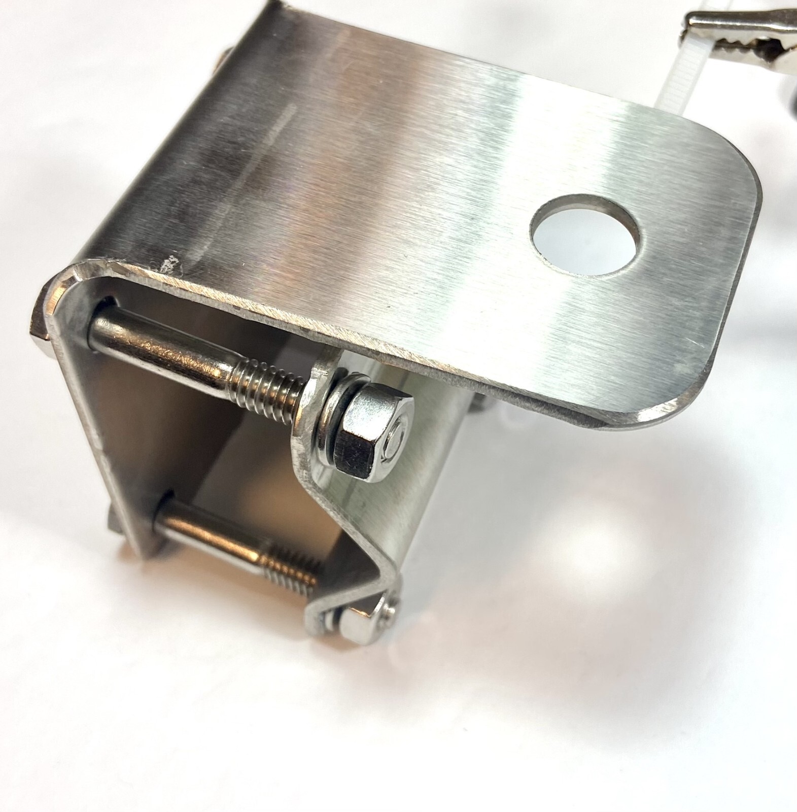 Clamp-On Antenna Mounting Bracket for Truck Mirrors - 1/2" Hole CB ...