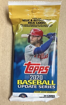 2020 Topps Baseball Update Series Sealed Fat Pack - 34 Cards | eBay