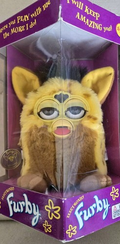 Rare 1999 Vintage Tiger Electronics Lizard Furby-Gray Eyes-New-Sealed ...