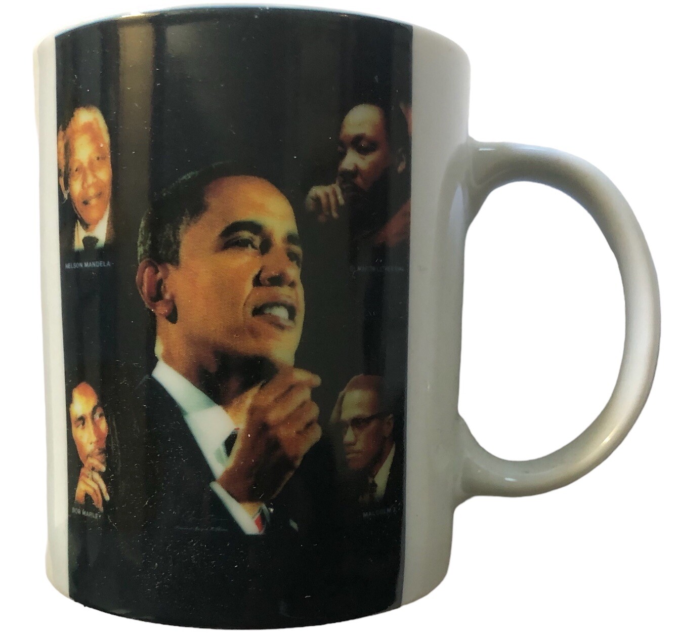 Original 2009 Mug- Obama All five Classic ) w signature Handle (4 x 3 ...