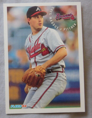 1994 Fleer Sunoco #16 Greg Maddux Atlanta Braves Baseball Card nm-mt+ ...