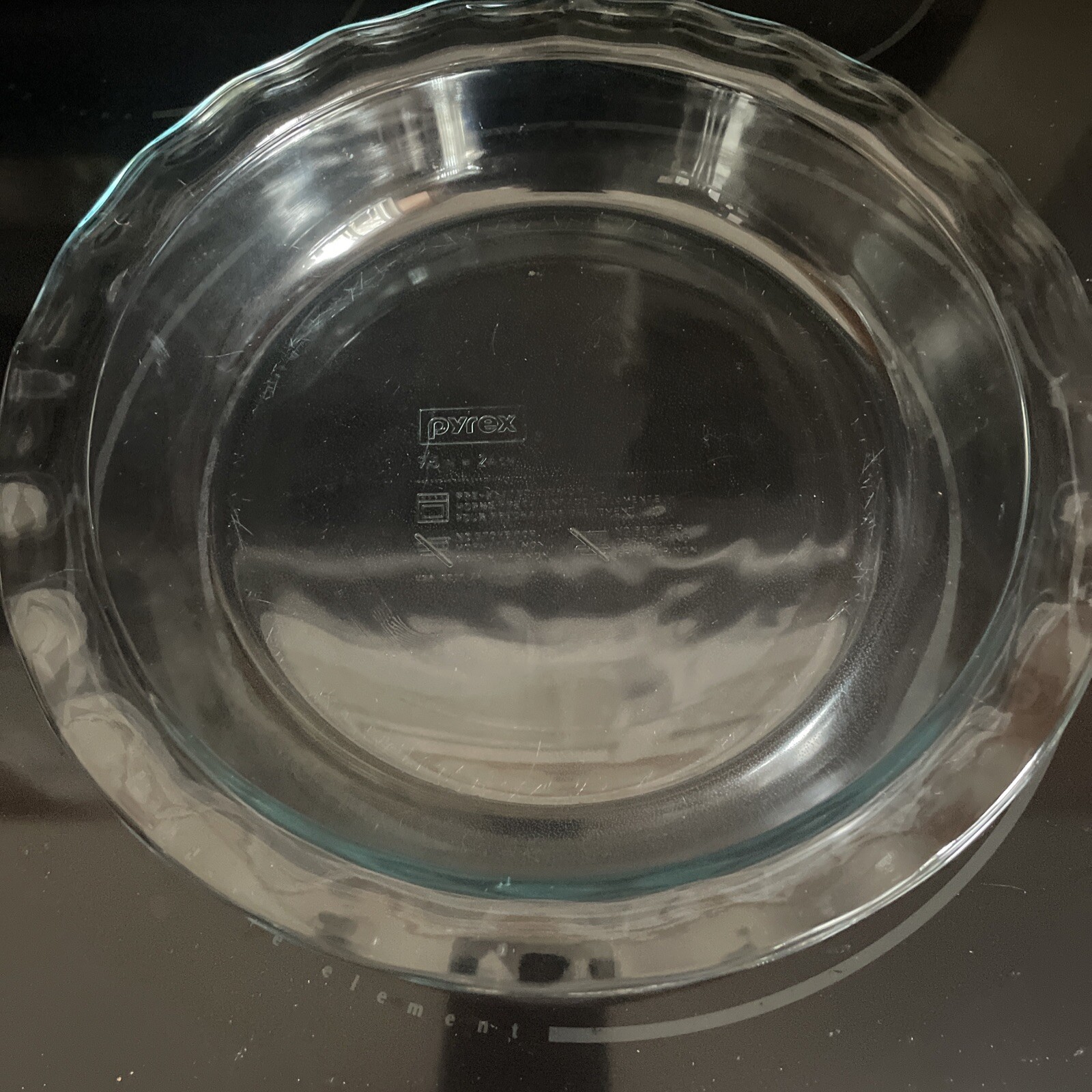 Vintage PYREX Pie Pan Clear Glass 9.5 inch Baking Fluted Rim | eBay