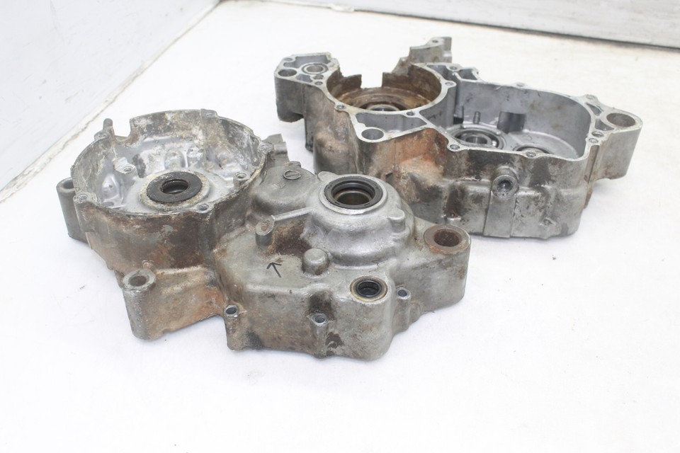 92-93 KX125 ENGINE MOTOR CRANK CASE BLOCK UPPER LOWER CASES CYLINDERS ...