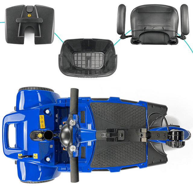 3 Wheel Mobility Scooter Electric Powered Wheelchair Device Travel ...