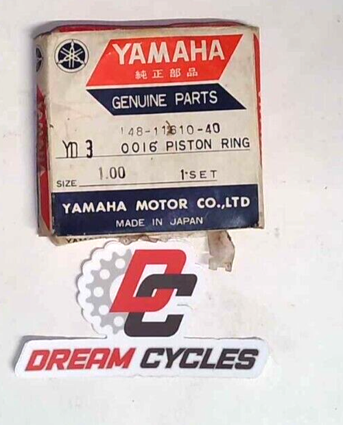 NOS GENUINE Yamaha 1.00 Piston Ring Set YD3 YD-3 148-11610-40 FAST ...