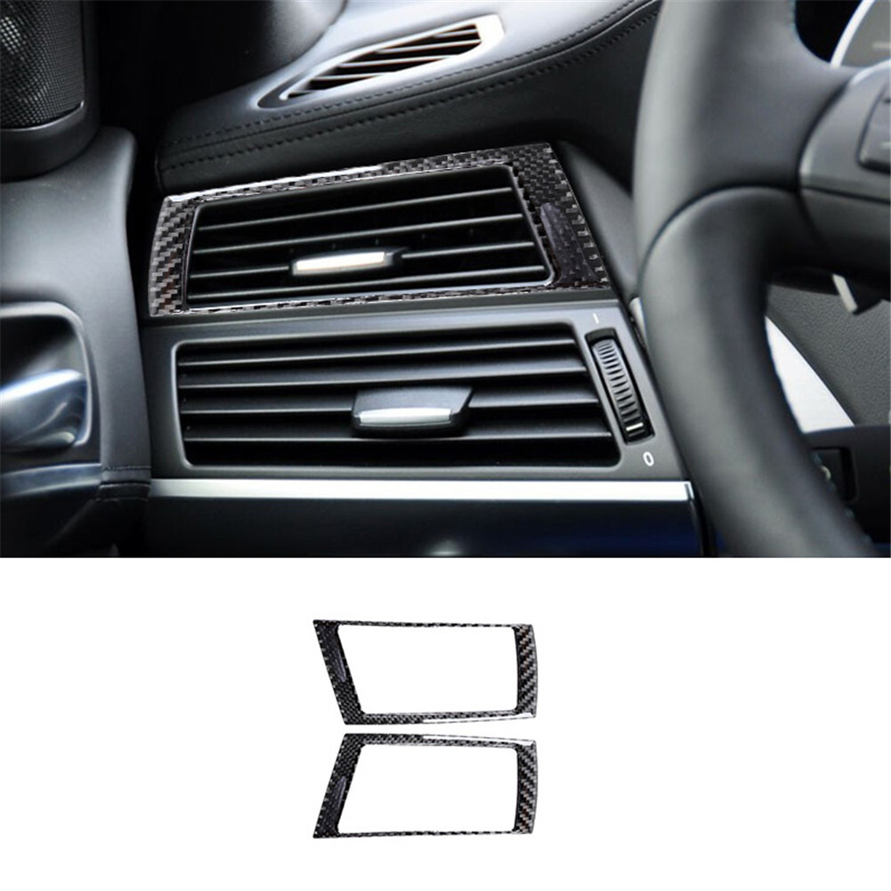 52Pcs Carbon Fiber Full Interior Kit Cover Trim For BMW X5 E70 X6 E71 ...