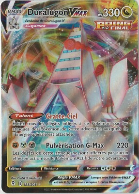 🌹 Carte Pokemon Duralugon Vmax 123/203 EB7 Evolution Celeste Neuve🌹 | eBay