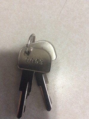 IBM CASH DRAWER KEY'S #9953 SET OF 2 KEYS. AFTERMARKET KEY'S SAME AS ...