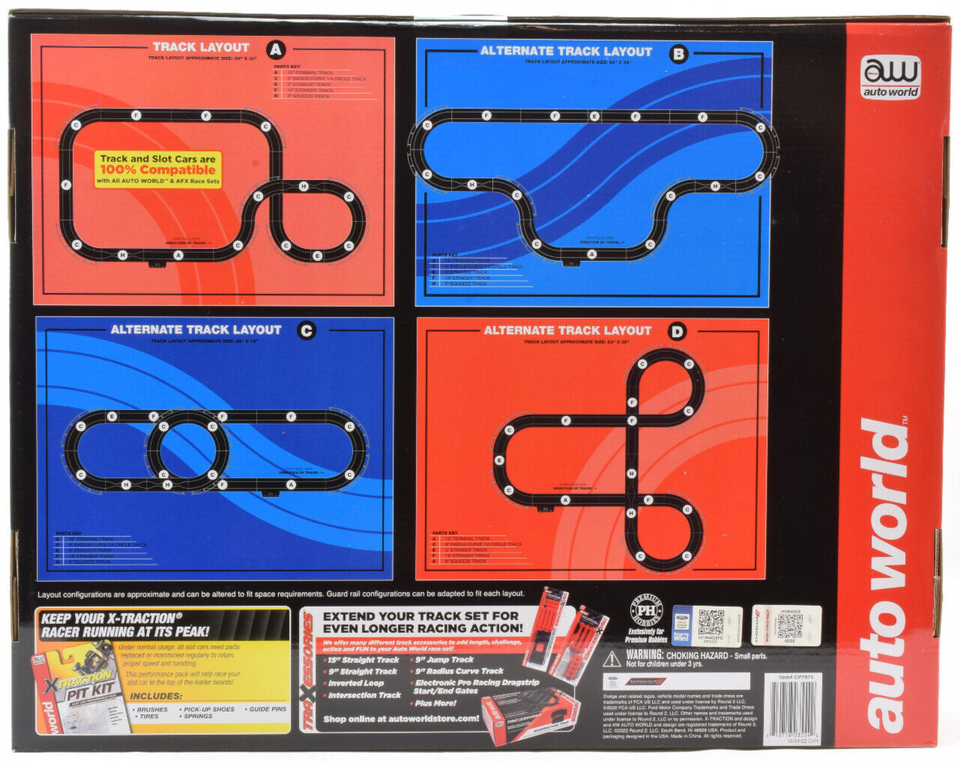 Auto World / Premium Hobbies Highway Getaway Mustang Viper HO Slot Car ...