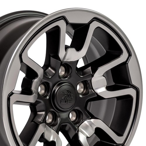 2614 Polished Satin Black 17 inch Rim Fits Dodge Ram 1500 Rebel style ...