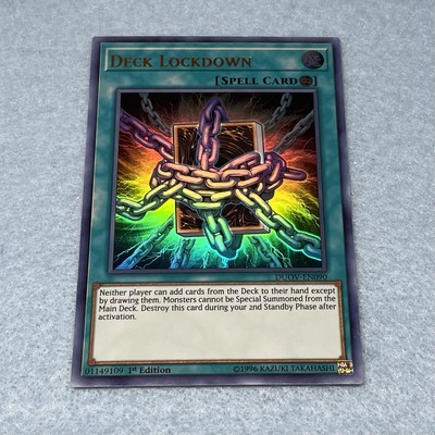1x Yugioh Deck Lockdown DUOV Ultra Rare 1st Edition Card NM | eBay