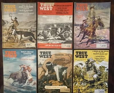 True West Magazines Lot 1955 1956 Volume 3 Complete Issues 1,2,3,4,5,6 ...