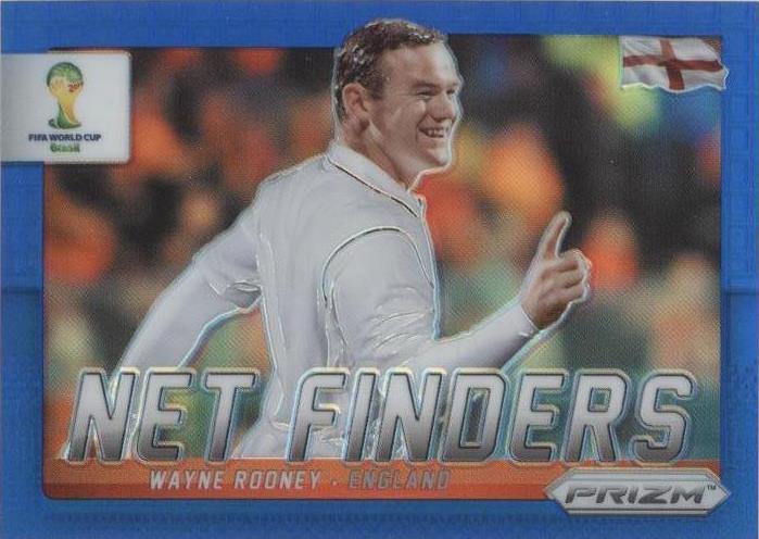 2014 Panini Prizm World Cup - Net Finders Wayne Rooney #9 Blue Prizm ...