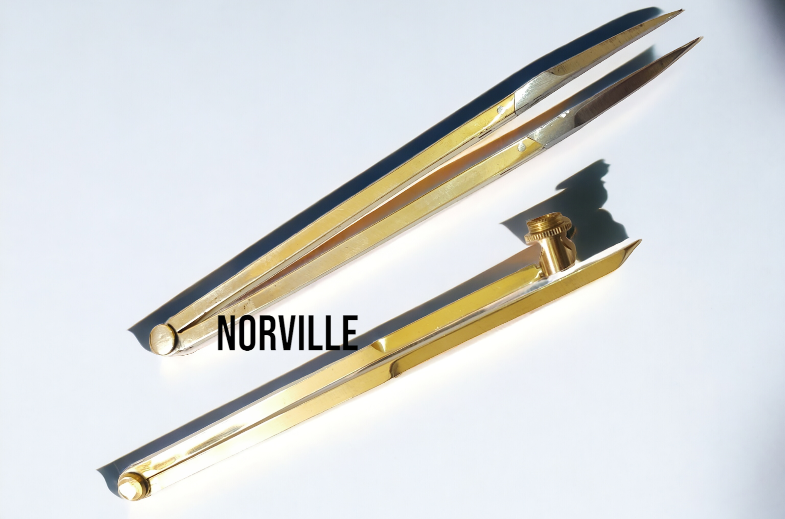 Brass Drafting Tool Divider & Compass Pencil Holder Drawing Drafting ...