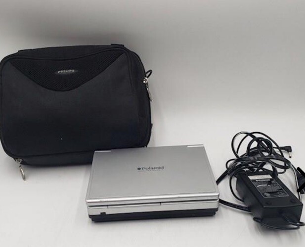 Polaroid Portable DVD Player Silver W/ Power Cable & Carrying Case | eBay