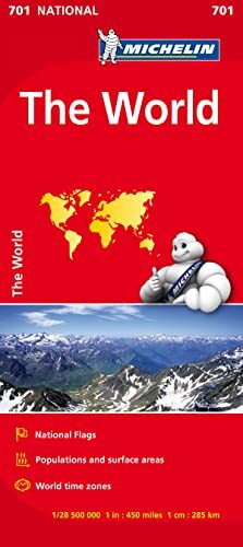 The World - Michelin National Map 701: Map..., Michelin 9782067170391 ...