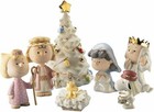 Lenox Peanuts Nativity Christmas Pageant Set Snoopy Charlie Brown Linus ...