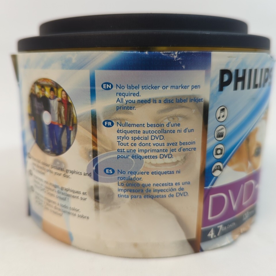 50 Blank Philips Inkjet Printable DVD-R 16x 4.7GB | eBay