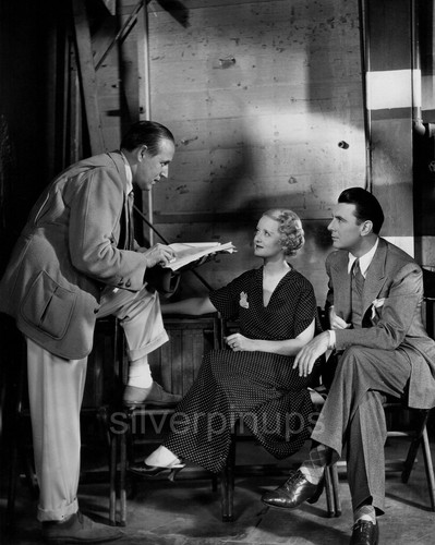 Orig 1935 BETTE DAVIS – GEORGE BRENT Candid on-set.. “SPECIAL AGENT ...