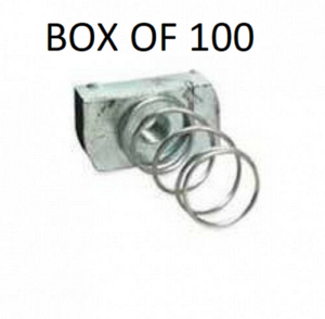 BOX OF 100 POWER-STRUT PS RS ¼ EG CHANNEL SPRING NUT | eBay