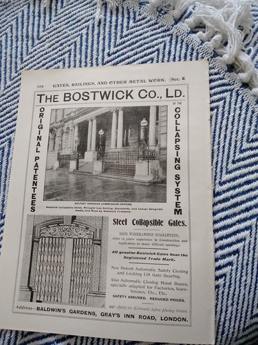 2pp Bostwick Co Collapsible Folding Gates B& S Folding Gate Company ...