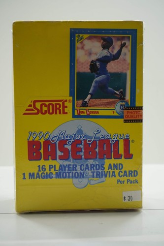 1990 Score Baseball Wax Box 36 Factory Sealed Packs | eBay