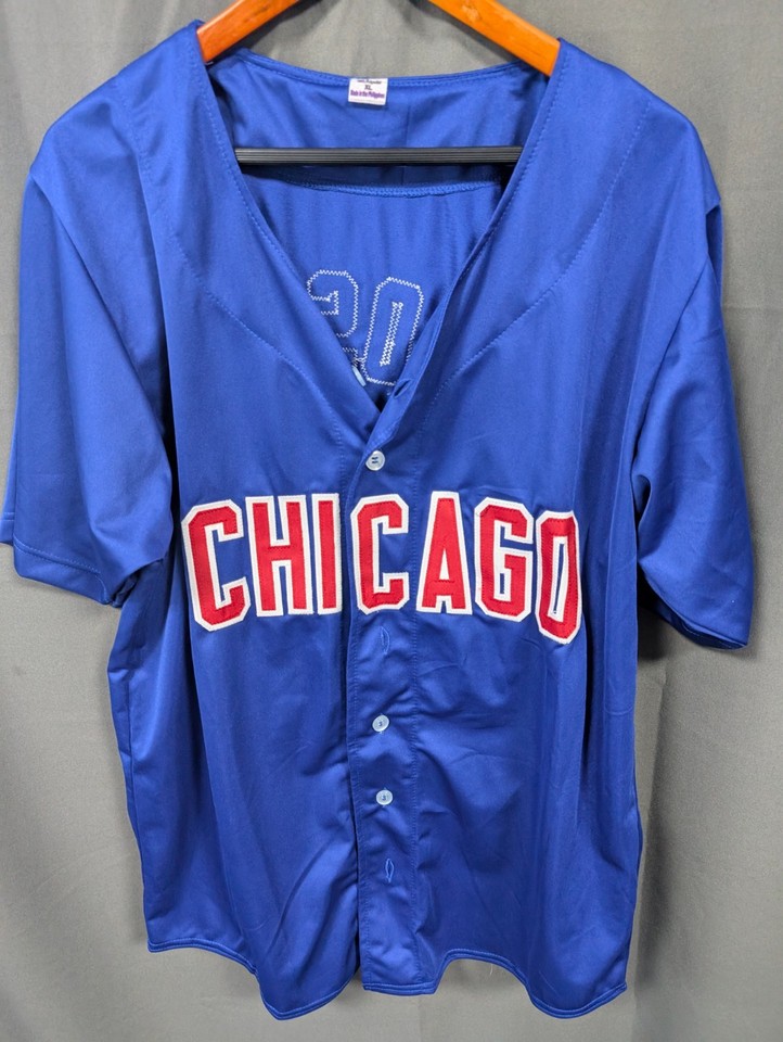 Sammy Sosa Signed Blue Chicago Cubs Jersey AUTO BAS Beckett Sz XL | eBay
