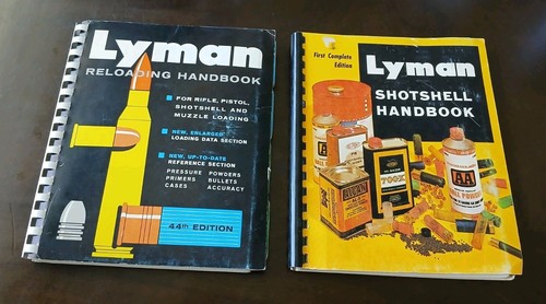 Lyman Reloading Manual 44th Edition 1967 & Shotshell Handbook Guide ...