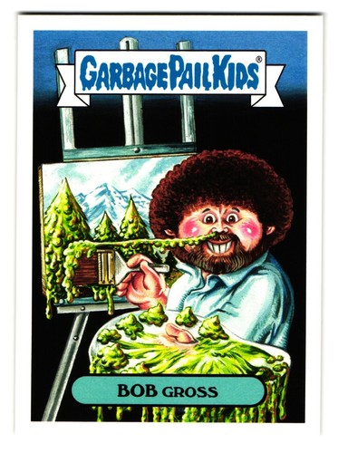 Bob Gross 2018 Garbage Pail Kids Bob Ross Happy Tree Parody Sticker | eBay
