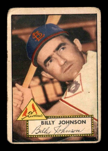 1952 Topps #83 Billy Johnson GOOD X3065844 | eBay