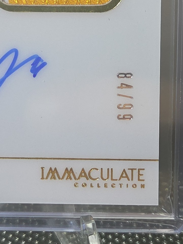 2024 Panini Immaculate JJ McCarthy RPA /99 Minnesota Vikings RC Rookie ...