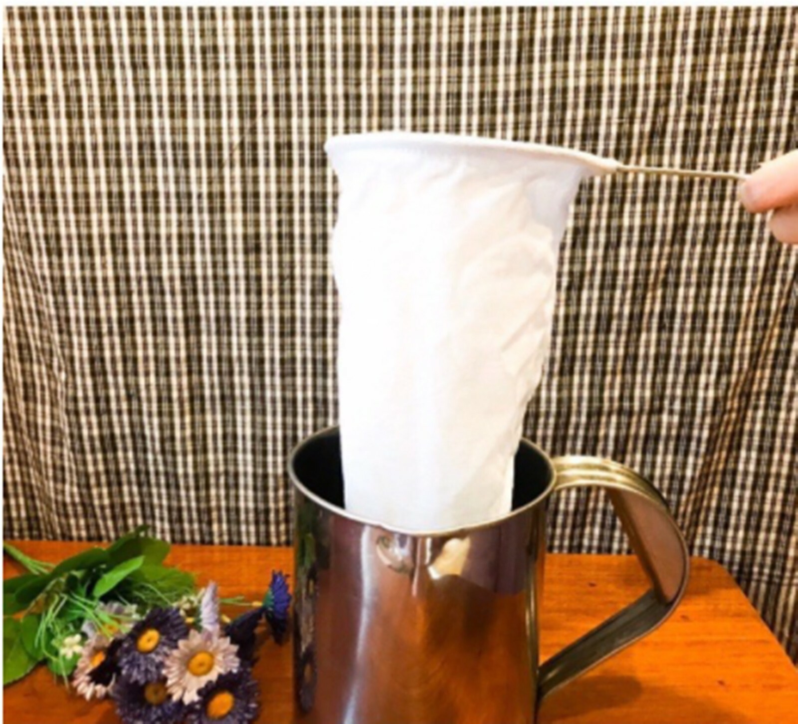 Mini Thai Traditional Reusable Muslin Strainer for Thai Iced Tea/Coffee ...