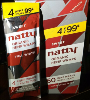 Natty Organic Herbal Flavored Papers Wraps 5/4ct packs | eBay