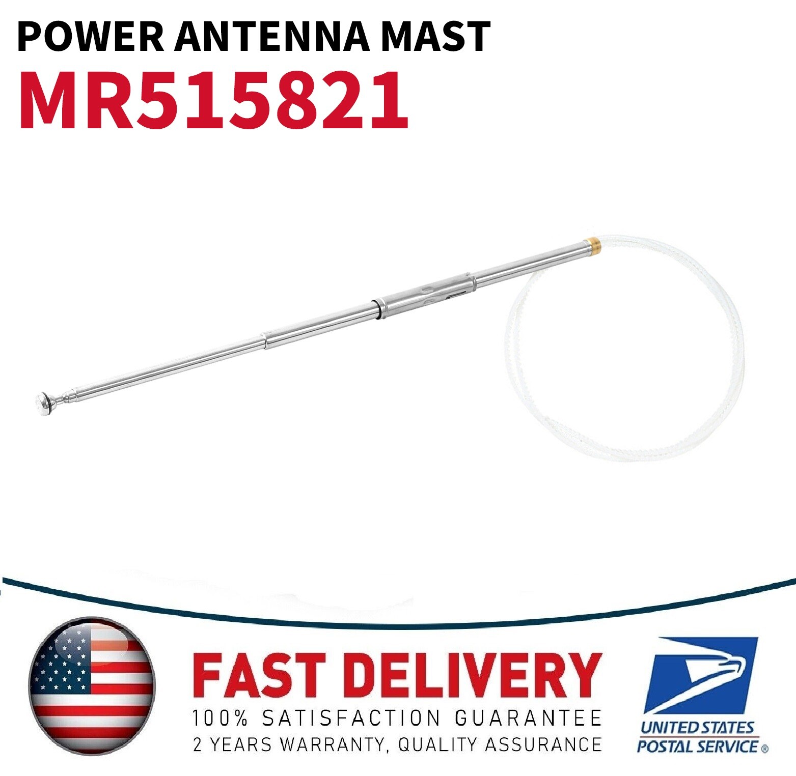 New For Mitsubishi Montero Pajero 2001-06 MR515821 Power Antenna Mast ...
