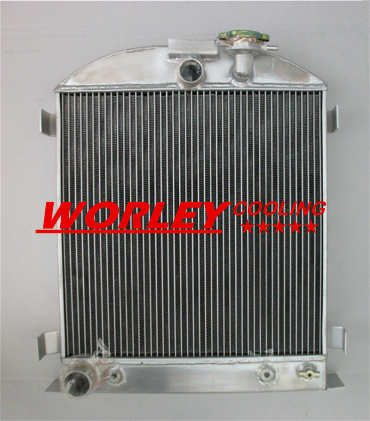QLD-3 Core Aluminum Radiator and Fan fits 1932 Ford Chopped engine 32 ...