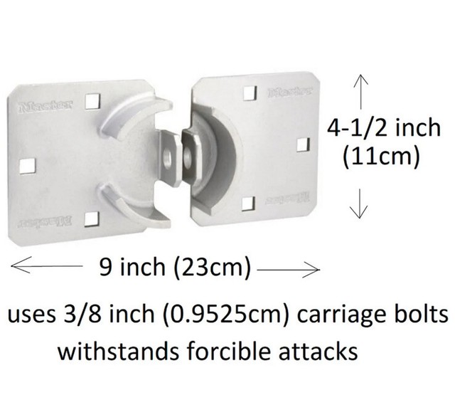 Master Lock 770 4-1 2-Inch Hidden Shackle Padlock Hasp for sale online ...