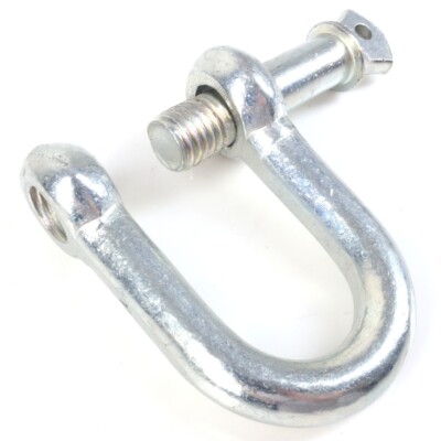 2 X EXTRA LARGE M12 D SHACKLES 12mm 1/2" Towing U Loop Pin Fastener ...