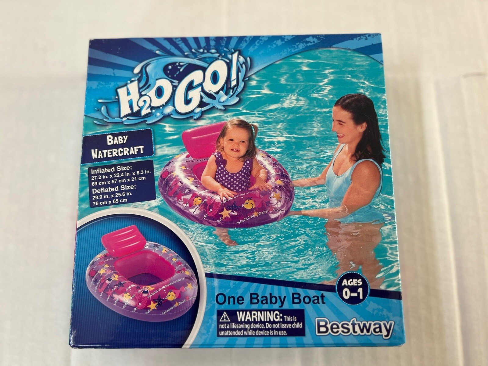 FLOAT WATERCRAFT TODDLERS BABIES 0 TO 1 YEAR H20 GO NEW IN BOX POOL ...