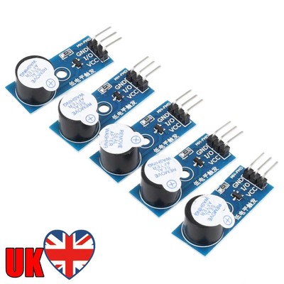 5PCS Active Buzzer Module DIY Kit Buzzer Alarm Beeper Module Beep ...